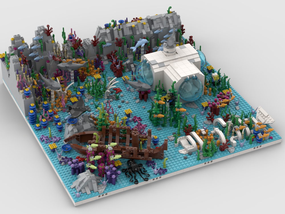 LEGO MOC Modular Ocean | build from 5 MOCs by gabizon | Rebrickable ...