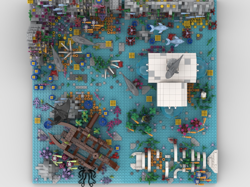 LEGO MOC-35113 Modular Ocean | build from 5 MOCs by gabizon ...
