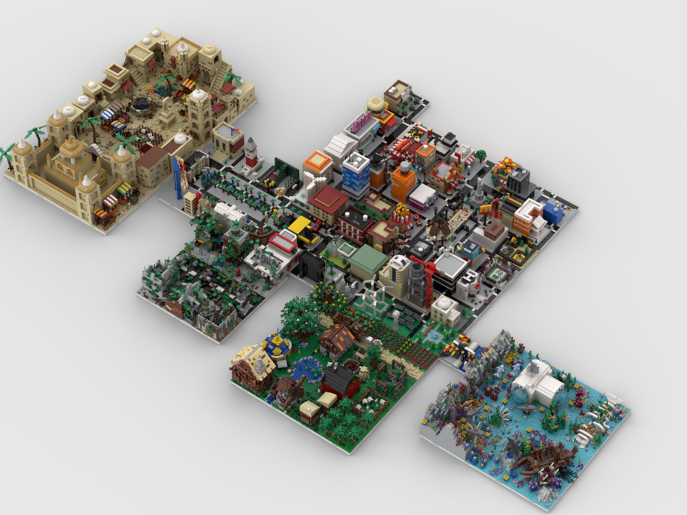 Lego Moc Modular World Build From 104 Mocs By Gabizon Rebrickable Build With Lego
