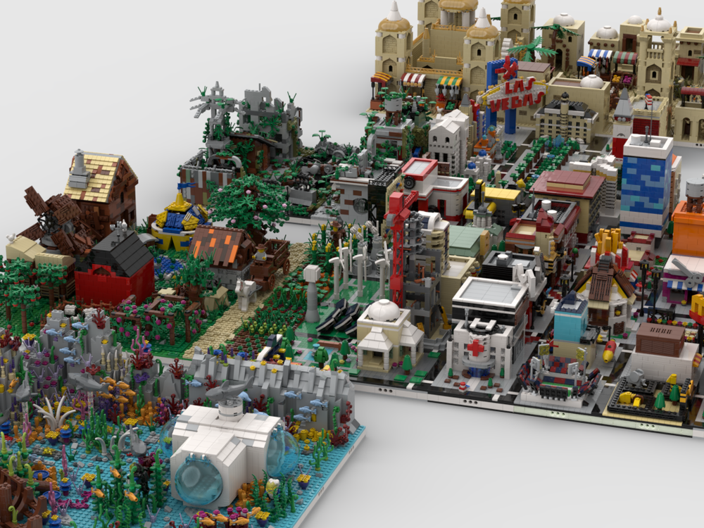 Lego Moc Modular World Build From 104 Mocs By Gabizon Rebrickable Build With Lego