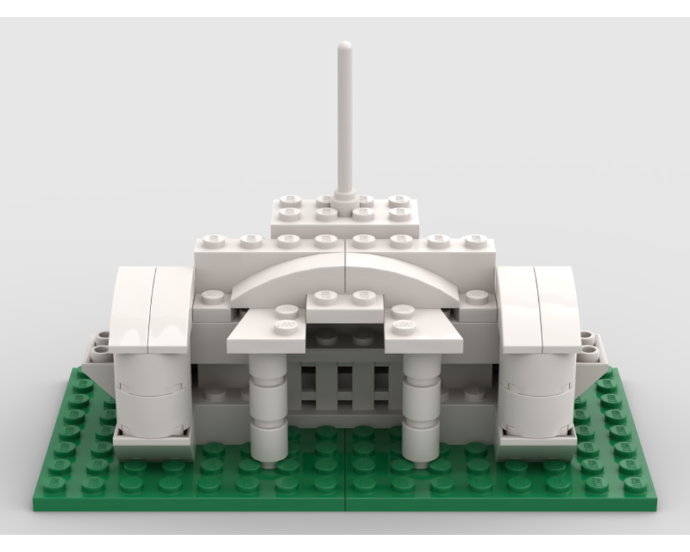 LEGO MOC White Capital Building by Darth Decker | Rebrickable - Build ...