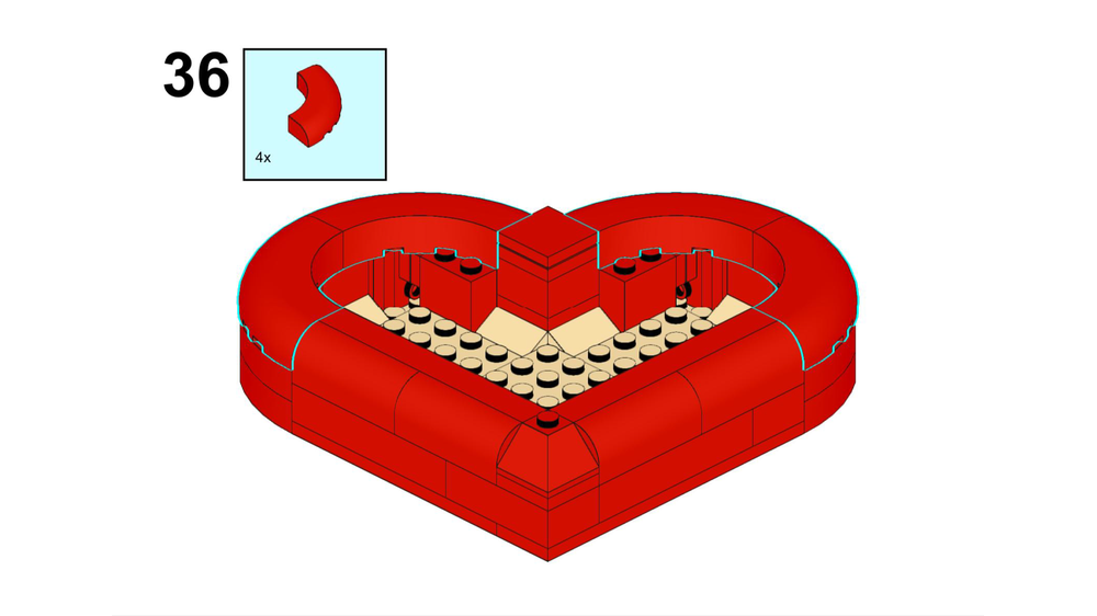 LEGO MOC Heart Box by RollingBricks | Rebrickable - Build with LEGO