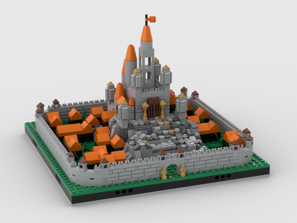 LEGO MOC The orange castle by gabizon | Rebrickable - Build with LEGO