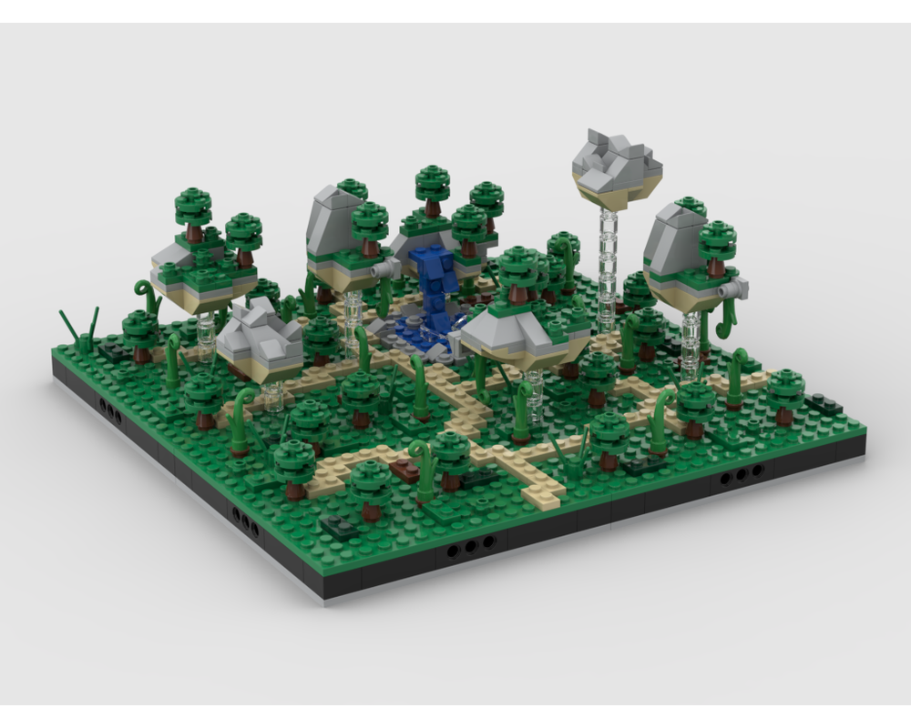 LEGO MOC Land of the Floating Islands by gabizon | Rebrickable - Build ...