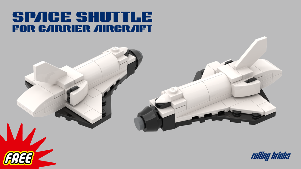 Lego Moc Space Shuttle For Carrier Aircraft By Rollingbricks