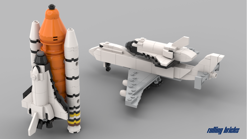 LEGO MOC Space Shuttle Carrier Aircraft and Rockets by RollingBricks ...