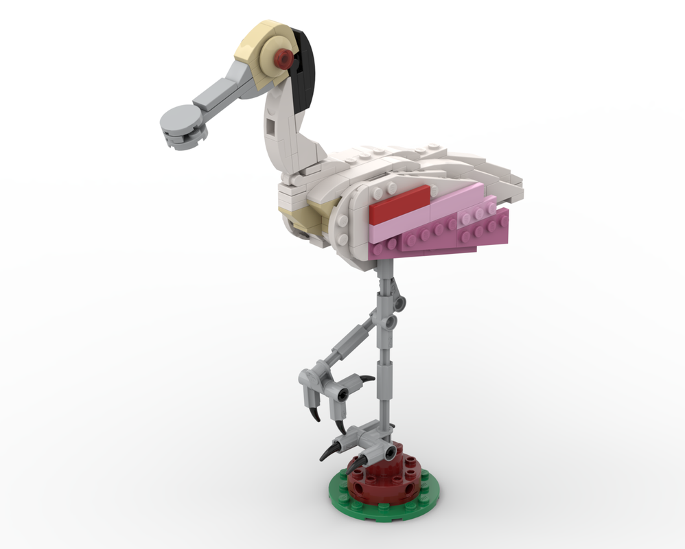 Lego Moc Roseate Spoonbill By Yodakya Rebrickable Build With Lego