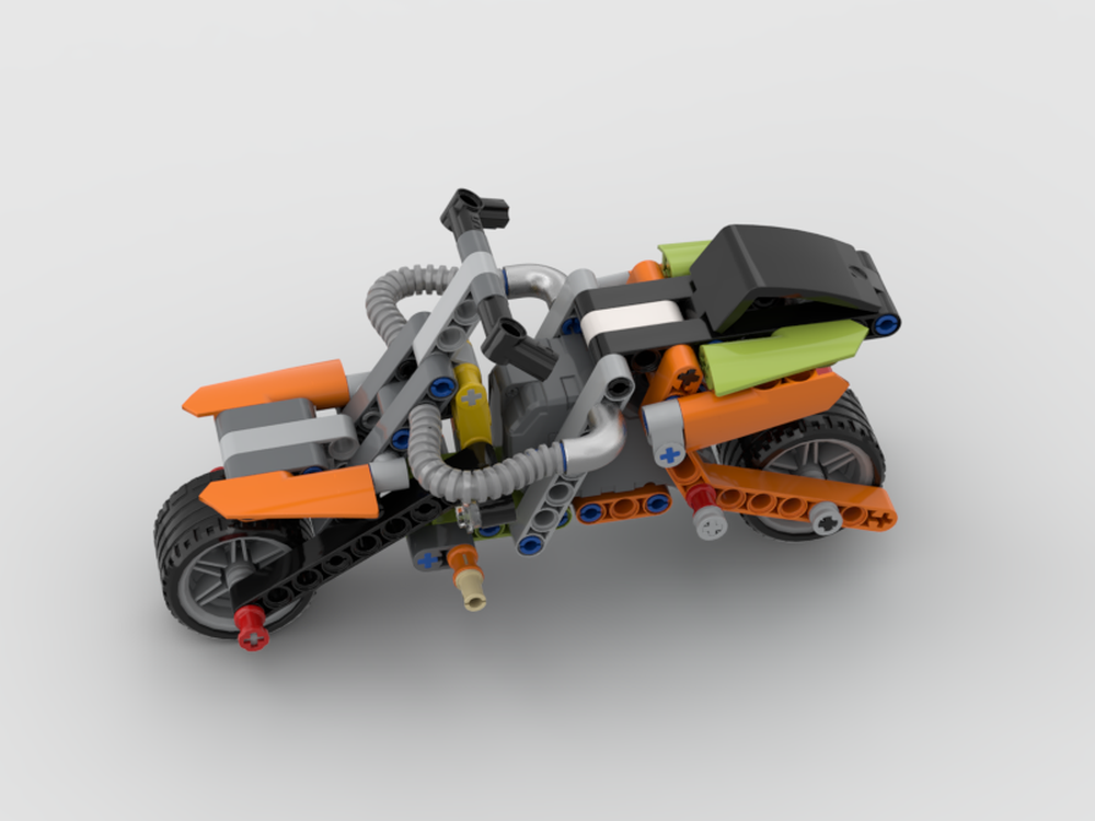 LEGO MOC Pullback Motorcycle by TechnicBlock | Rebrickable - Build with ...