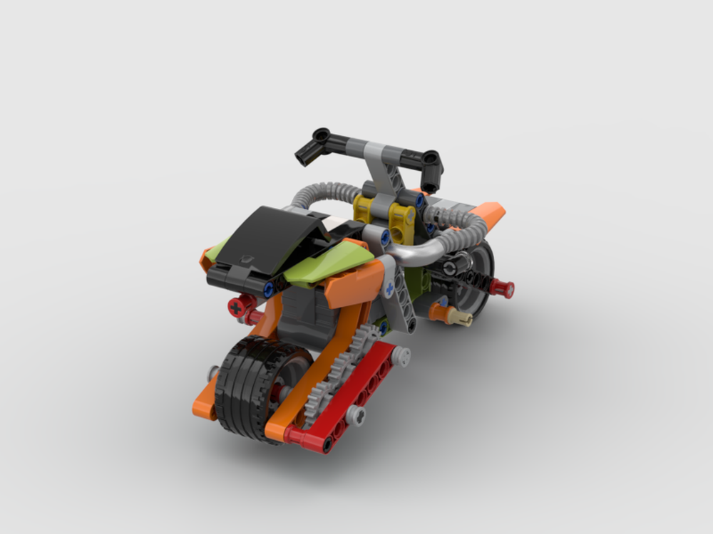 LEGO MOC Pullback Motorcycle by TechnicBlock | Rebrickable - Build with ...