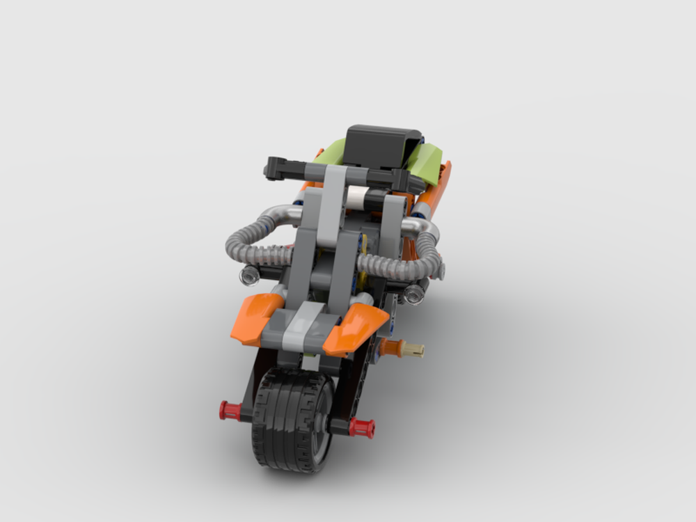 LEGO MOC Pullback Motorcycle by TechnicBlock | Rebrickable - Build with ...
