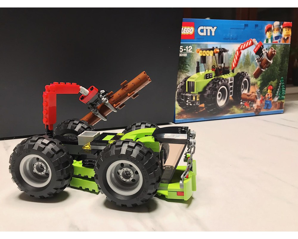 LEGO MOC Stanced Forest Tractor by HodaYoda | Rebrickable - Build with LEGO