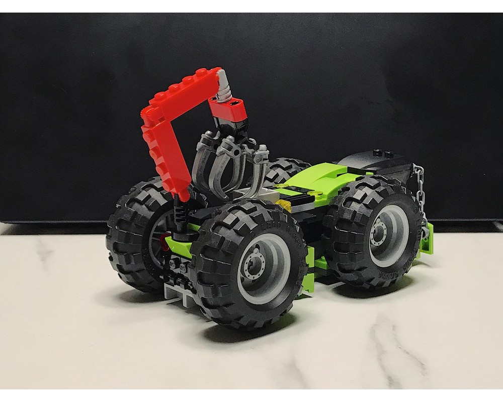 LEGO MOC Stanced Forest Tractor by HodaYoda | Rebrickable - Build with LEGO