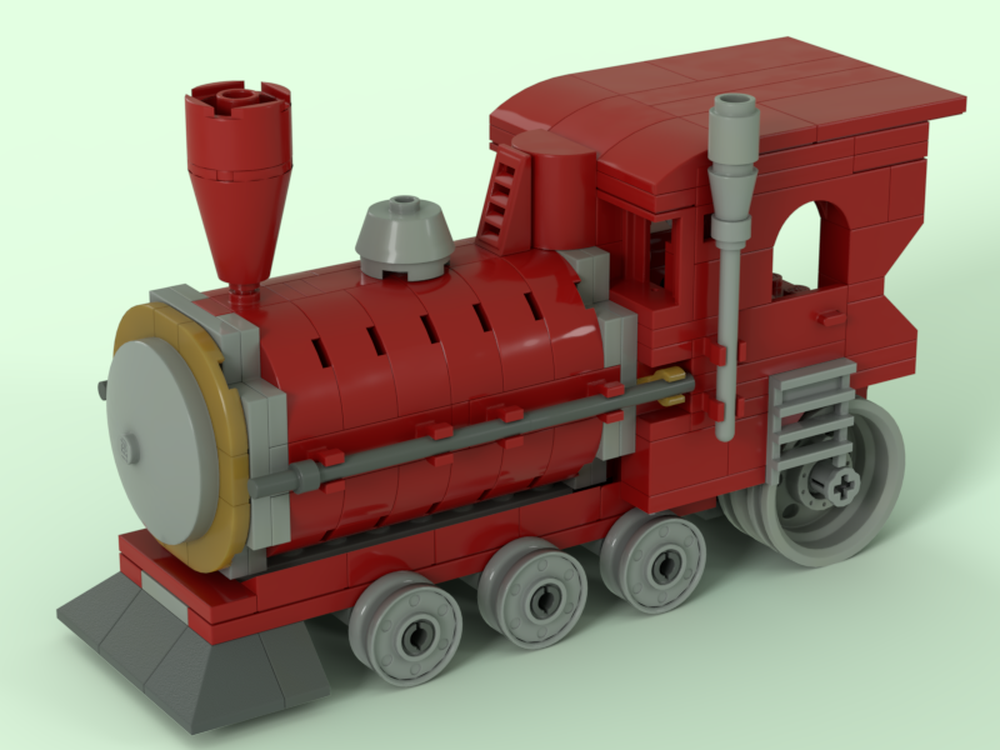 Lego Moc Red Locomotive By Legoori Rebrickable Build With Lego