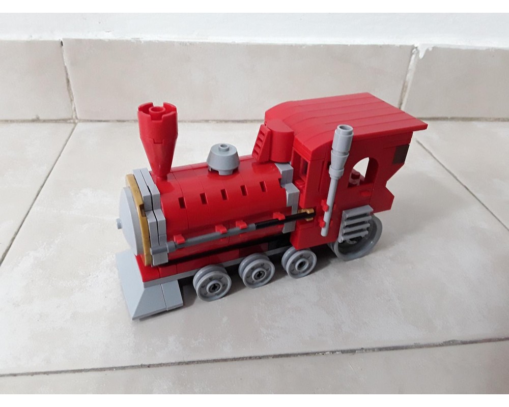 LEGO MOC Red Locomotive by LegoOri | Rebrickable - Build with LEGO