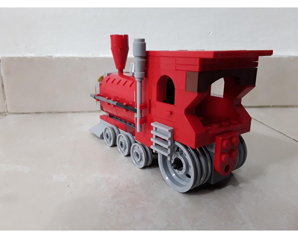 LEGO MOC Red Locomotive by LegoOri | Rebrickable - Build with LEGO