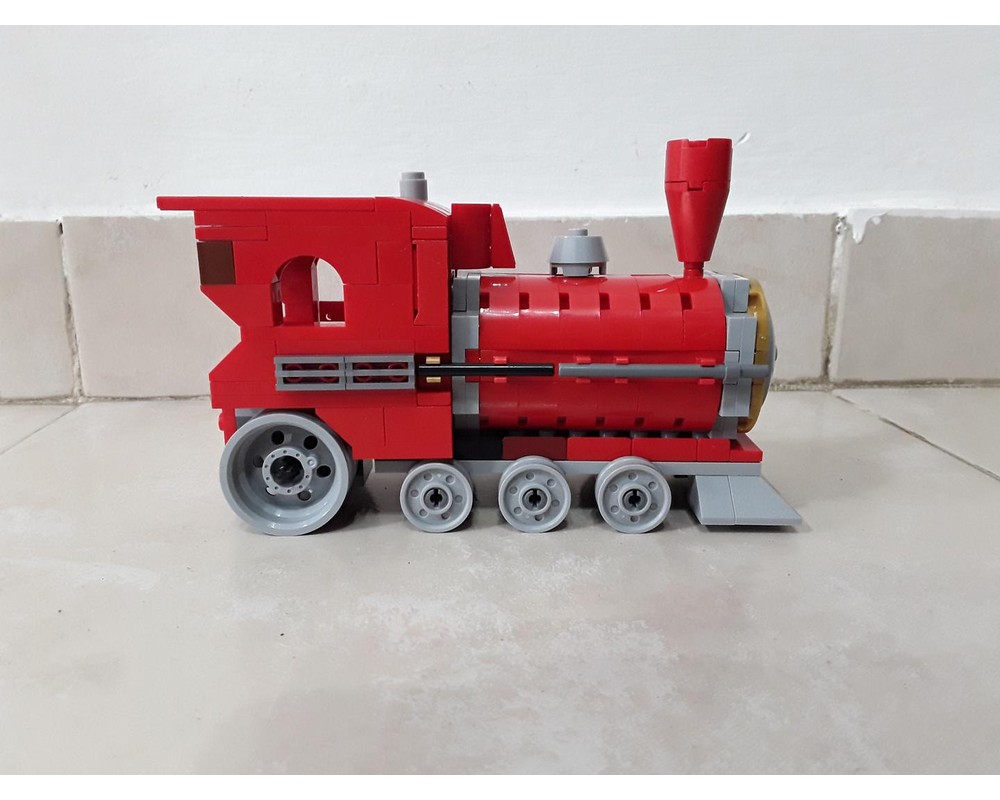 LEGO MOC Red Locomotive by LegoOri | Rebrickable - Build with LEGO