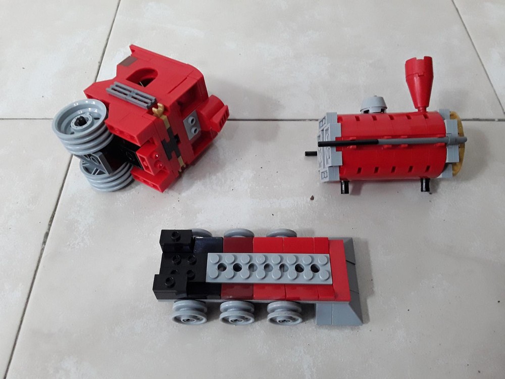 LEGO MOC Red Locomotive by LegoOri | Rebrickable - Build with LEGO