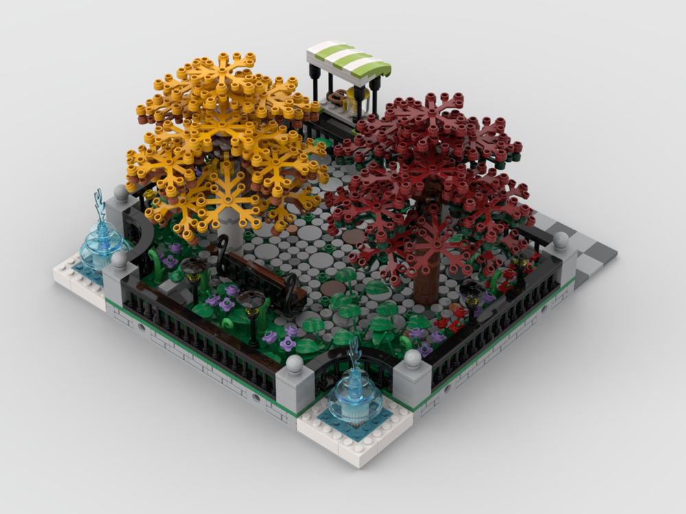 LEGO MOC Modular Park by gabizon | Rebrickable - Build with LEGO