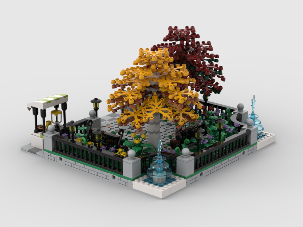 LEGO MOC Modular Park by gabizon | Rebrickable - Build with LEGO