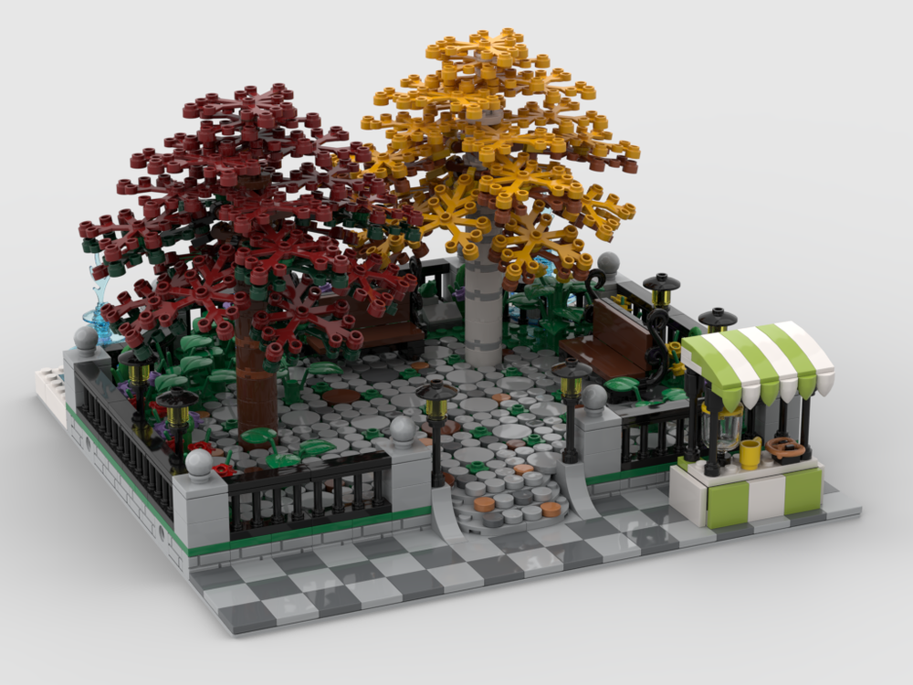 LEGO MOC Modular Park by gabizon | Rebrickable - Build with LEGO