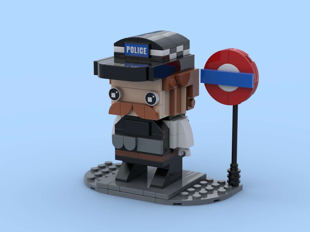 LEGO MOC London Police Brickheadz by gwzhy2008 | Rebrickable - Build ...