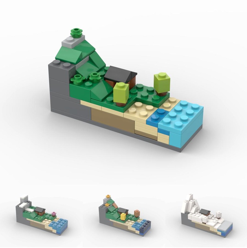 LEGO MOC Four Season Hut - Summer by BrickBrush | Rebrickable - Build ...