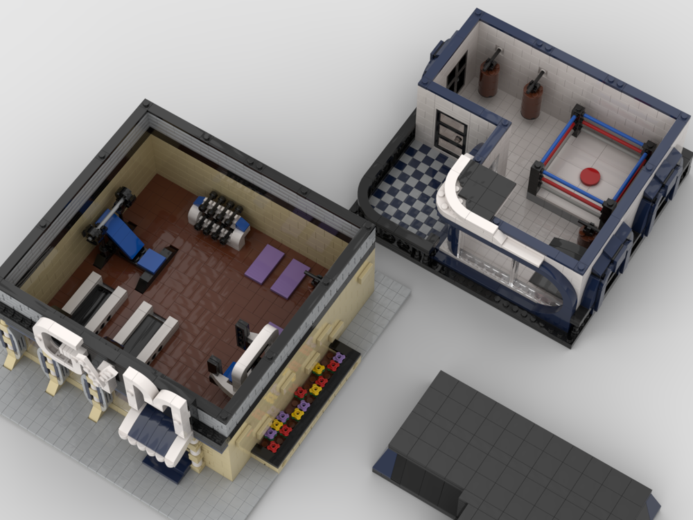 LEGO MOC Modular GYM by gabizon | Rebrickable - Build with LEGO