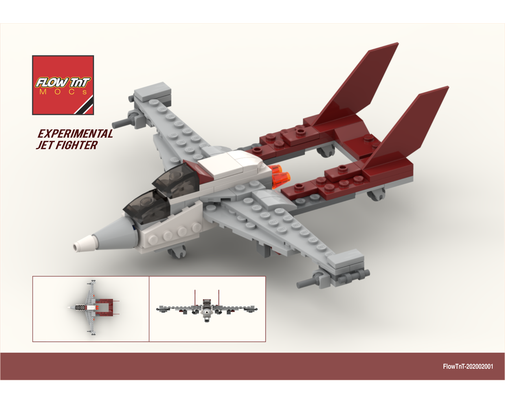 LEGO MOC Experimental Jet Fighter by FlowTnT | Rebrickable - Build with ...