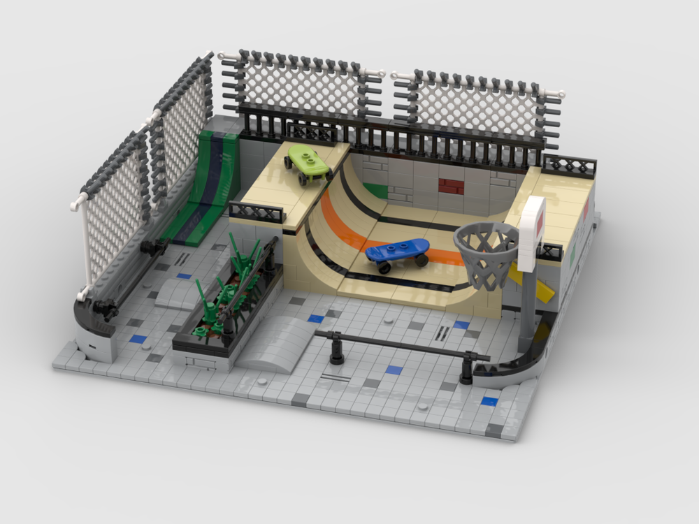 LEGO MOC Modular Skatepark by gabizon | Rebrickable - Build with LEGO