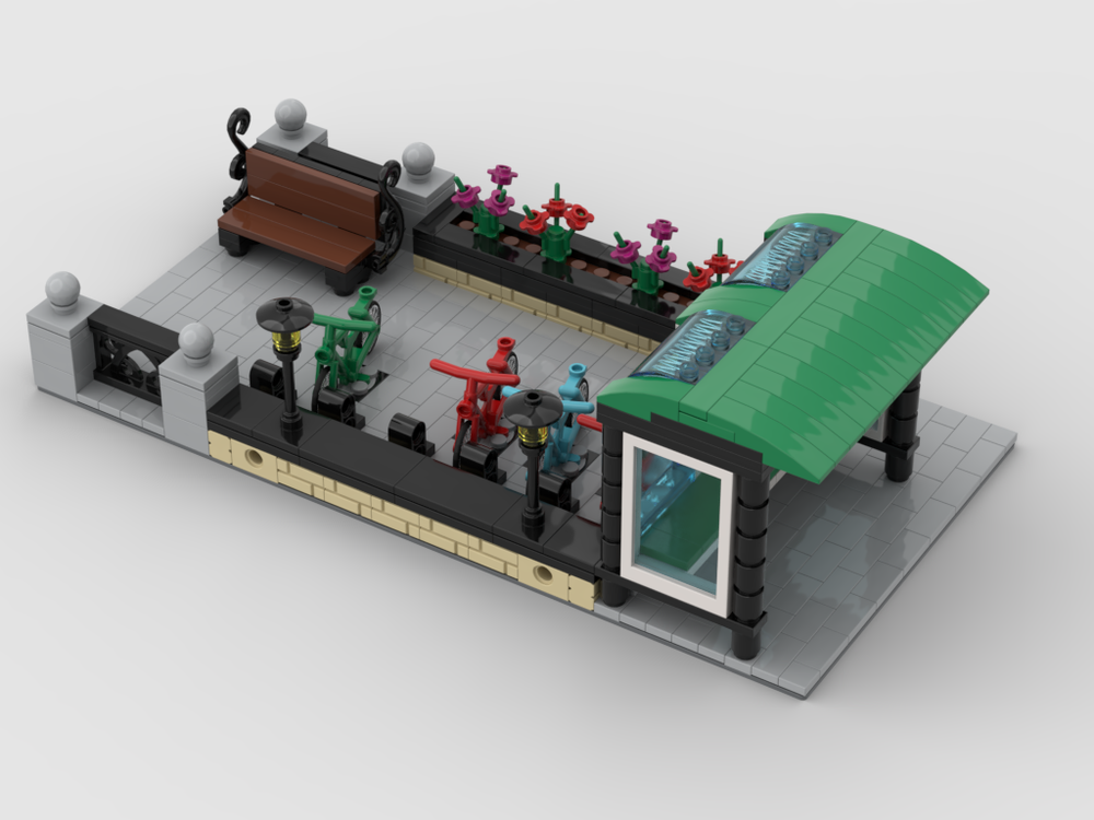 LEGO MOC Modular Bus Stop by gabizon | Rebrickable - Build with LEGO