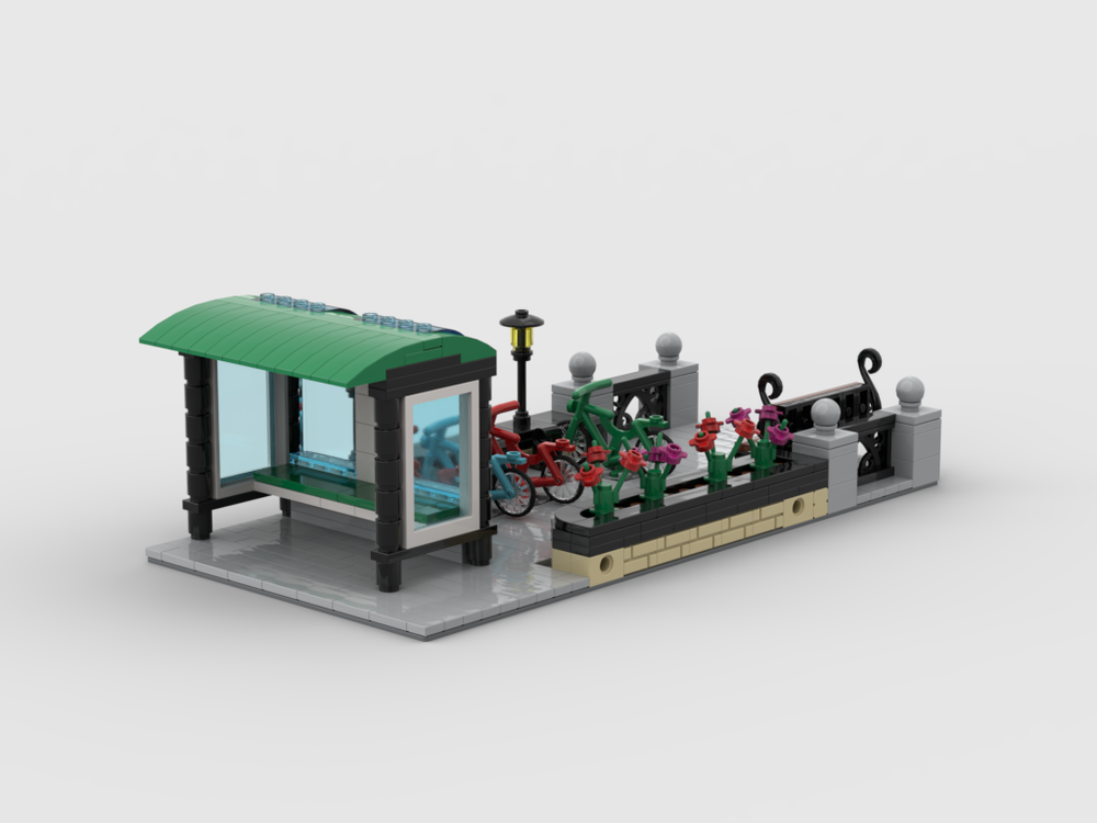 LEGO MOC Modular Bus Stop by gabizon | Rebrickable - Build with LEGO
