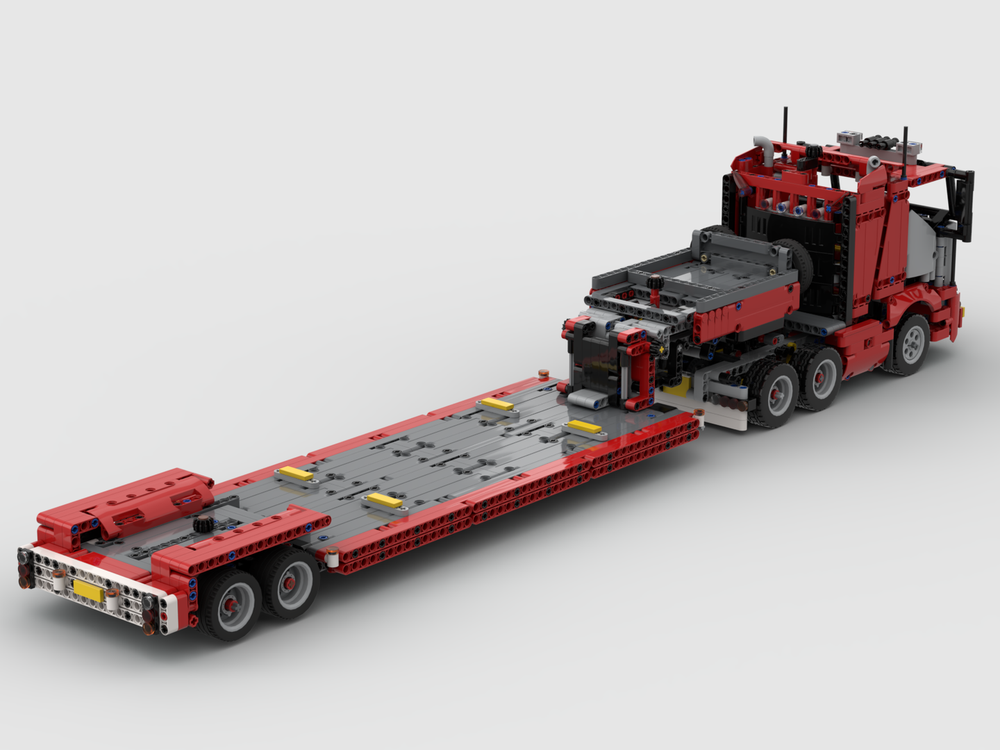 LEGO MOC Truck & Gooseneck Semitrailer 42098 C-Model by time-hh ...