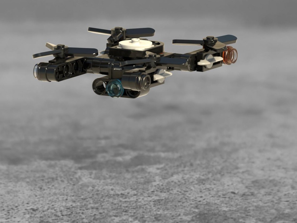 LEGO MOC Quadcopter Drone by KBD Design | Rebrickable - Build with LEGO