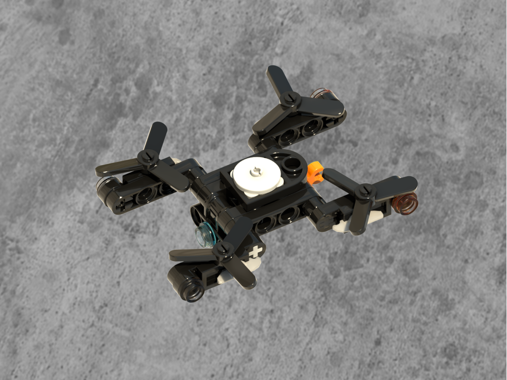 LEGO MOC Quadcopter Drone by KBD Design | Rebrickable - Build with LEGO