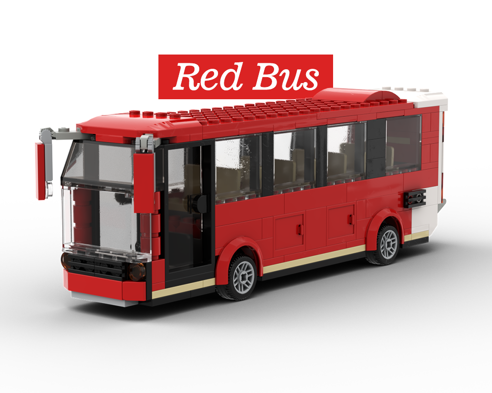 LEGO MOC Red bus by XC | Rebrickable - Build with LEGO