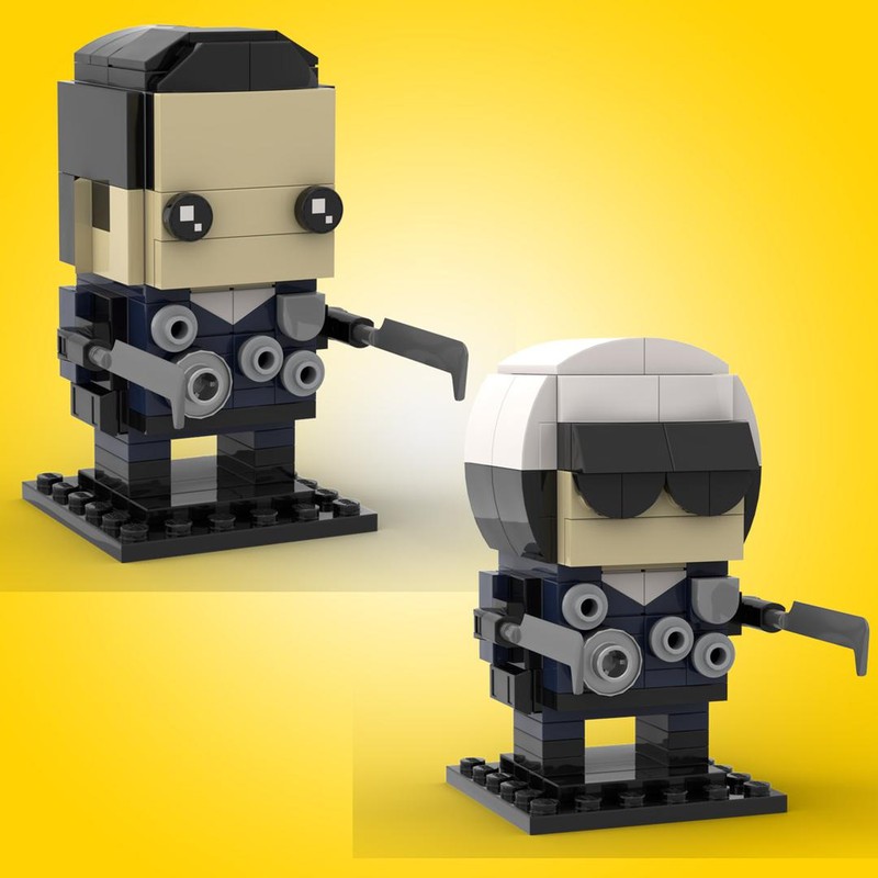 LEGO MOC-35889 Terminator T1000 MOC Brickheadz with alternate build ...