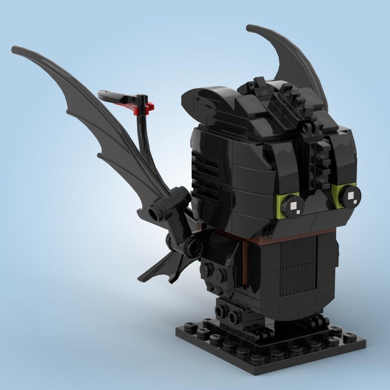 LEGO MOC How To Train Your Dragon Toothless MOC Brickheadz by ...