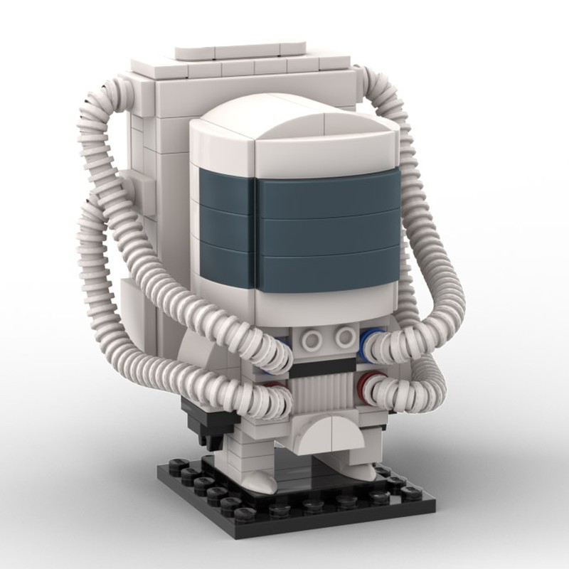 LEGO MOC Neil Armstrong Spaceman Astronaut Brickheadz by ...