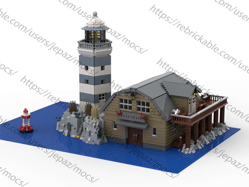 Lego Moc Crab Shack Lighthouse By Jepaz Rebrickable Build With Lego