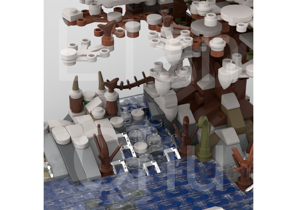 LEGO MOC Tree on a Lake Winter by l1anchu | Rebrickable - Build with LEGO