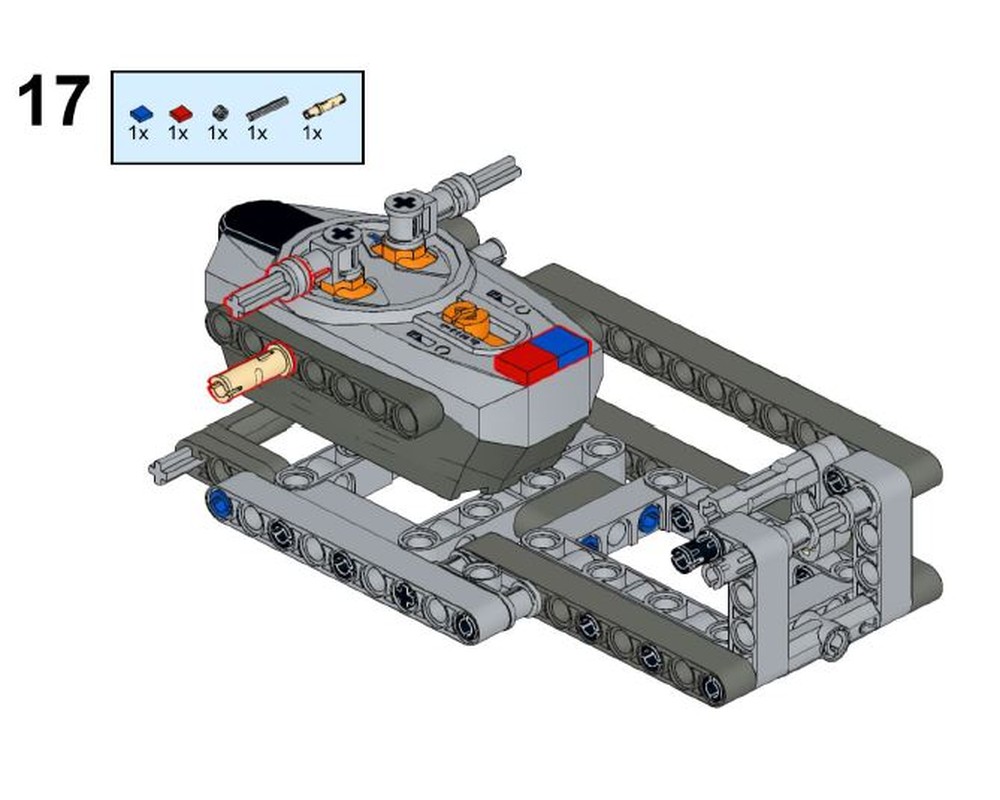 Lego Moc Dual Power Functions Ir Controller Joystick By Hru Bricks Rebrickable Build With Lego