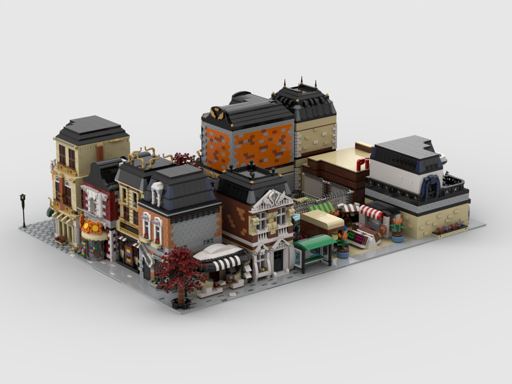 LEGO MOC Modular Neighborhood | build from 15 MOCs by gabizon ...
