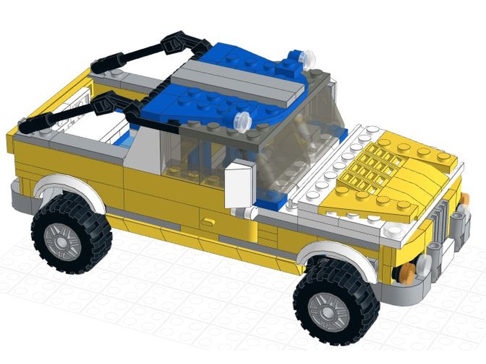 LEGO MOC Pick-Up 4wd by Fabio_BrickintheWall | Rebrickable - Build with ...