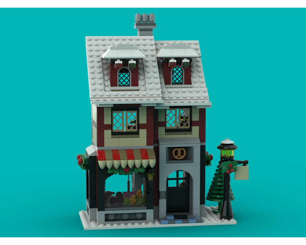 LEGO MOC Winter Village Bakery Expanded by Klaartje68 | Rebrickable ...