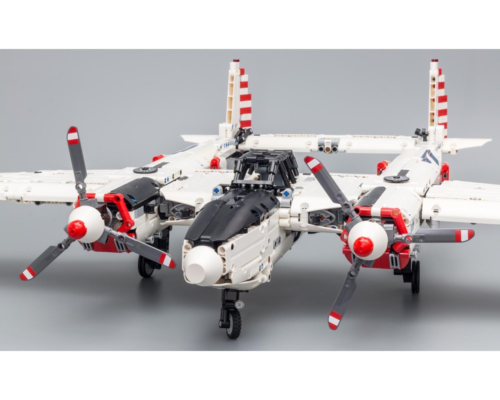 LEGO MOC Lockheed Martin P38 White Lightnin' by Rudivdk | Rebrickable ...