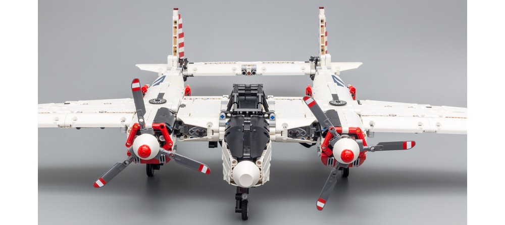 LEGO MOC Lockheed Martin P38 White Lightnin' by Rudivdk | Rebrickable ...