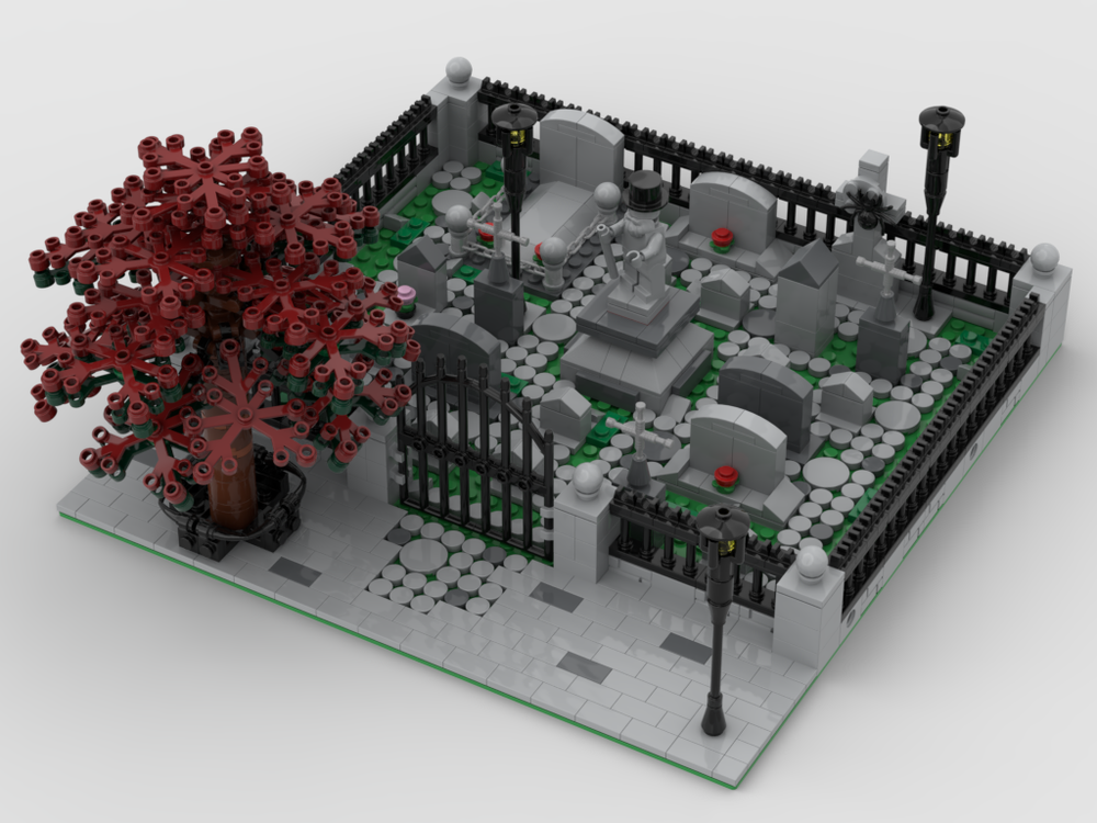Lego Moc Modular Cemetery By Gabizon Rebrickable Build With Lego