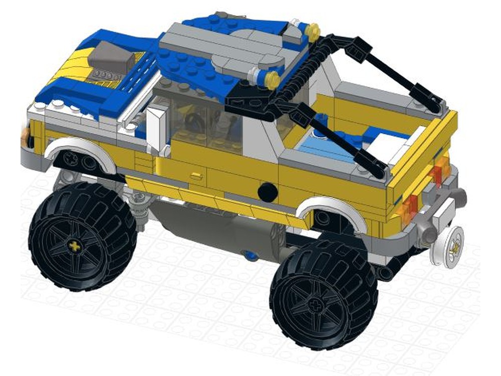 LEGO MOC Pick-Up BigFoot by Fabio_BrickintheWall | Rebrickable - Build ...