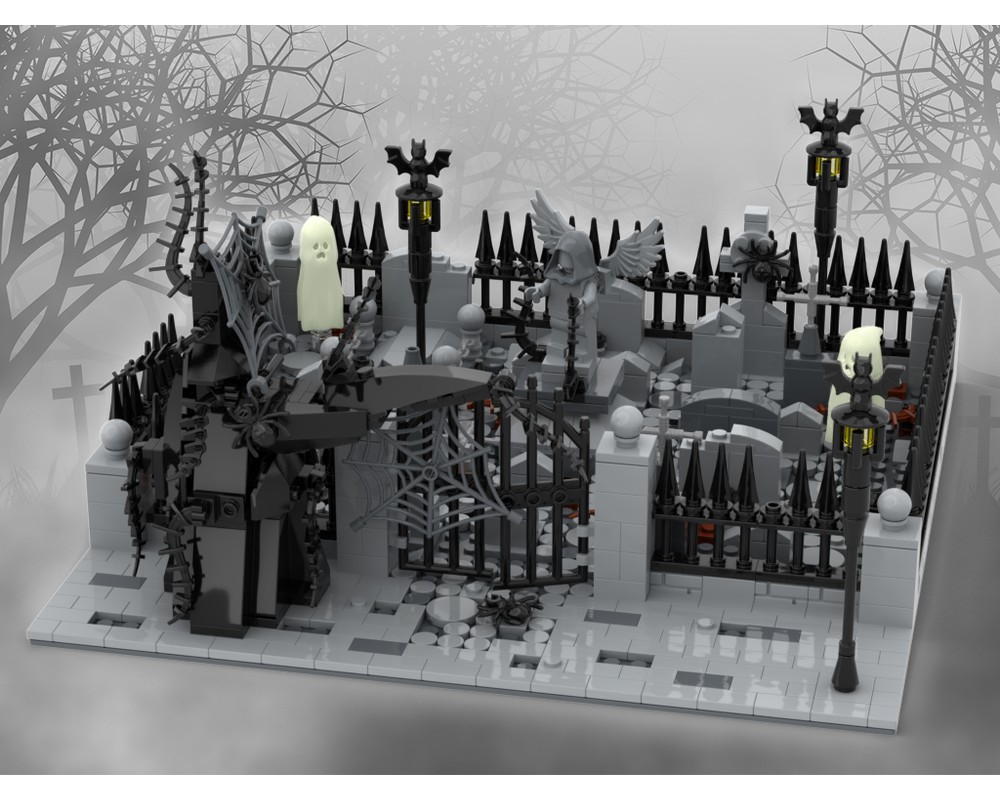 LEGO MOC Modular Scary Cemetery by gabizon | Rebrickable - Build with LEGO