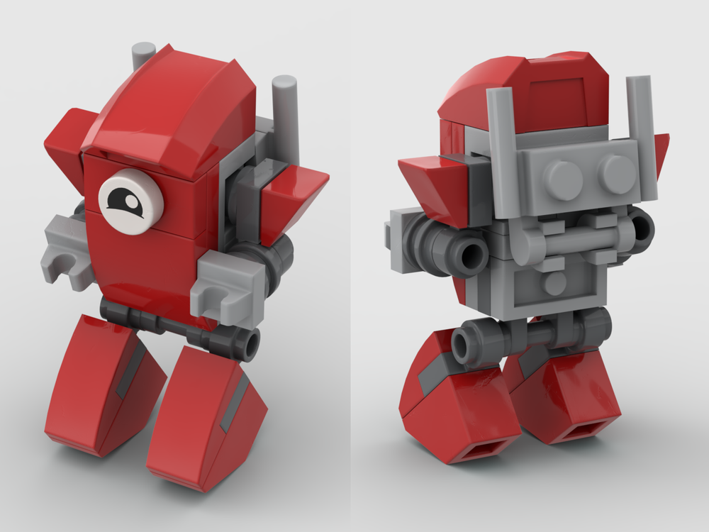 LEGO MOC Tiny Mecha by DinoPete87 | Rebrickable - Build with LEGO